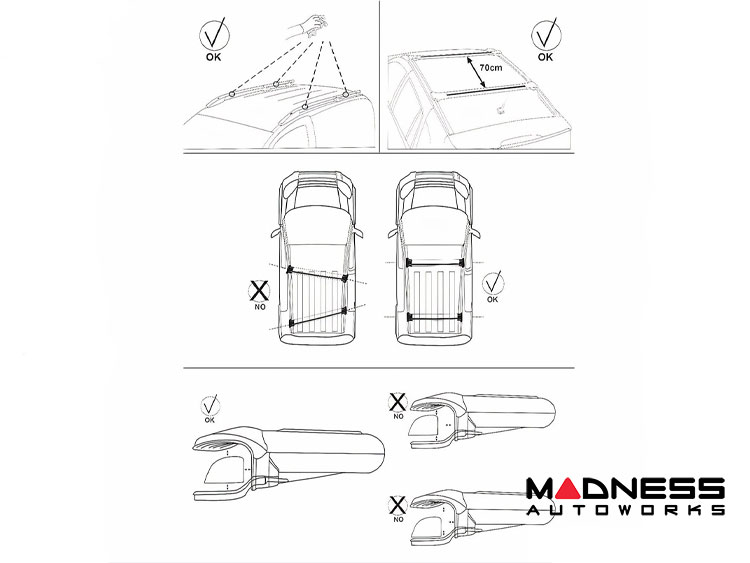 Volkswagen ID. Buzz Roof Rack Cross Bars - Silver - for OEM Roof Rails ...