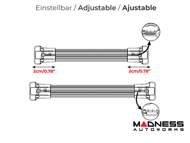 Volkswagen ID. Buzz Roof Rack Cross Bars - Silver - for OEM Roof Rails ...