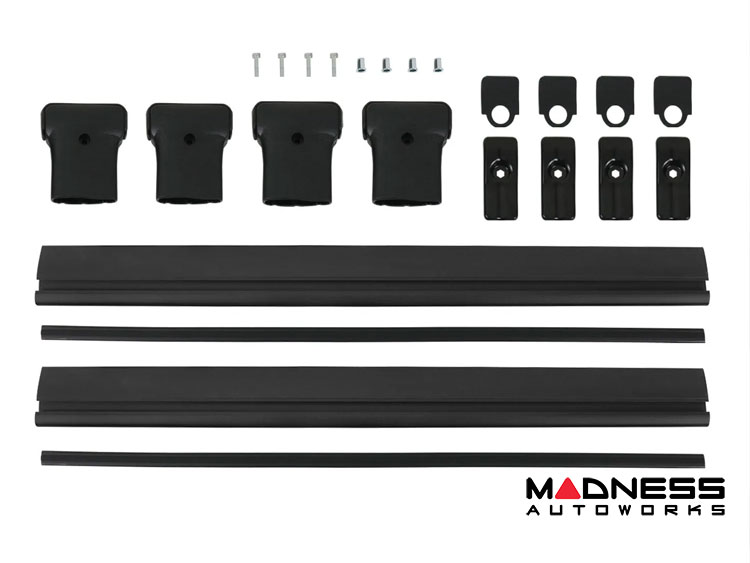 Volkswagen ID. Buzz Roof Rack Cross Bars - Black - for OEM Roof Rails ...